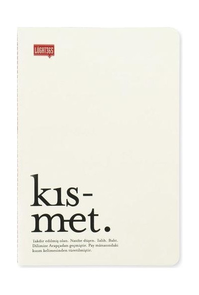 Keskin Color LUGAT365 Dikişli Defter 13X19 cm 40 Yaprak Çizgisiz Kısmet
