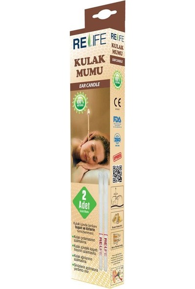 Re-Life 2 Kutu x Kulak Temizleme Mumu Çubuğu Ear Candle ( Bir Kutuda 2 Adet) Re-Life 2 Kutu x Kulak Temizleme Mumu Çubuğu Ear Candle ( Bir Kutuda 2 Adet)