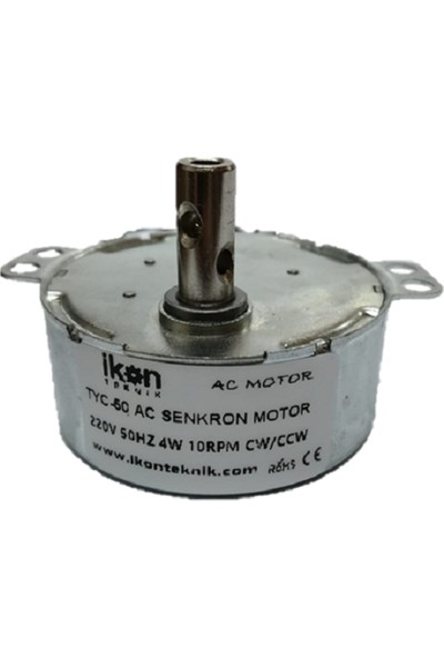 Ikon Elektrikli Şömine Motoru, Ac Senkron Motor TYC50 10 Rpm 4W, Viyol Motoru, TYC50 10RPM Cw/ccw Ikon Elektrikli Şömine Motoru, Ac Senkron Motor TYC50 10 Rpm 4W, Viyol Motoru, TYC50 10RPM Cw/ccw