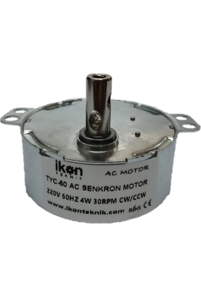 Ikon Ac Senkron Motor TYC50 30 Rpm 4W, Viyol Motoru, TYC50 30RPM Cw/ccw, Elektrikli Şömine Motoru Ikon Ac Senkron Motor TYC50 30 Rpm 4W, Viyol Motoru, TYC50 30RPM Cw/ccw, Elektrikli Şömine Motoru