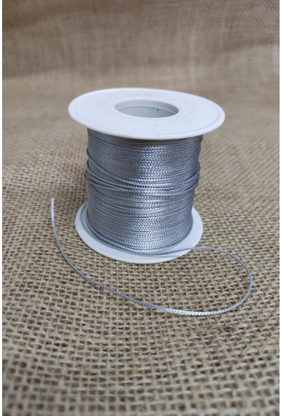 Platin Hediyelik Gri Renk Ince Paraşüt Bileklik Ipi Takı Ipliği Platin Hediyelik Gri Renk Ince Paraşüt Bileklik Ipi Takı Ipliği