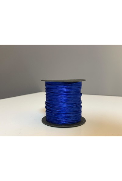 Platin Hediyelik Koyu Mavi Ince Paraşüt Bileklik Ipi Takı