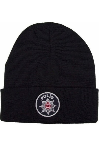 Asker Vadisi Akrilik Yün Örgü Nakış Işlemeli Polis Beresi Model 2 Asker Vadisi Akrilik Yün Örgü Nakış Işlemeli Polis Beresi Model 2