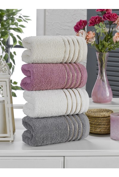 Casnack Diana Havlu Seti 4\'lü 800GR. 50X90CM