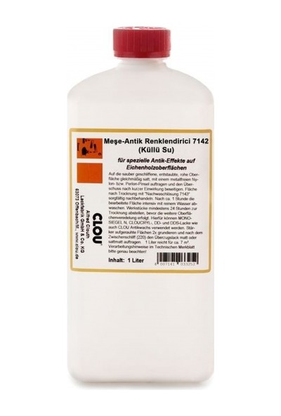 Clou Antik Meşe Renklendiricisi Küllü Su 7142 1 Lt