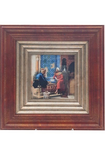Nusnus Osman Hamdi Bey Satranç Oynayan Iki Adam 2 Boyutlu Ahşap Tablo Nusnus Osman Hamdi Bey Satranç Oynayan Iki Adam 2 Boyutlu Ahşap Tablo