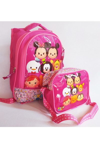 Soobe Disney Tsum Tsum Beslenmeli Okul Çantası Sırt Çantası