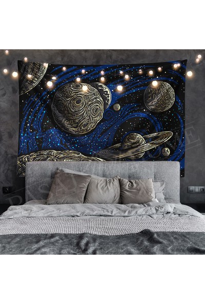 Evlium Dark Galaxy Duvar Örtüsü