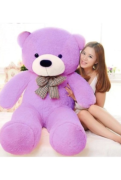 Sole 160 cm Papyonlu Peluş Ayı-Dev Boy-Sevgiliye Özel Hediye - Yerli Sole 160 cm Papyonlu Peluş Ayı-Dev Boy-Sevgiliye Özel Hediye - Yerli