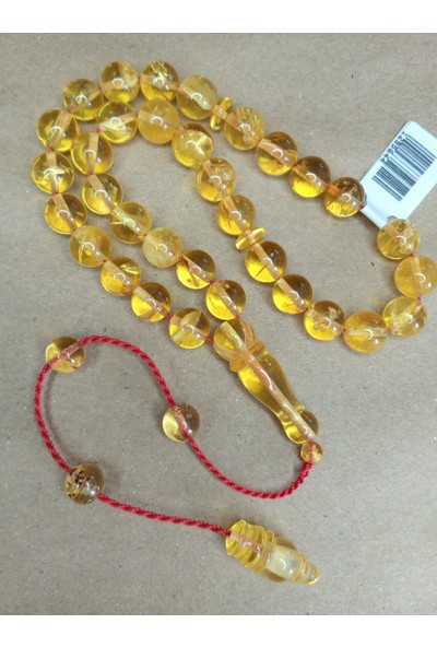 Amber By Mazukna Limon Baltık Damla Kehribar Sistemli Tesbih Amber By Mazukna Limon Baltık Damla Kehribar Sistemli Tesbih