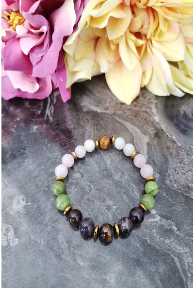 Atlantis Ikizler Burcu Doğaltaş Bileklik