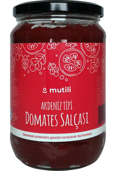 Mutili Akdeniz Tipi Domates Salçası 700 Gram
