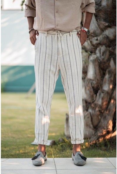 Mfu Collection Erkek Keten Pantolon