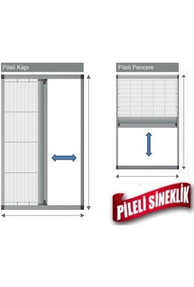 Mavienerji Pileli Sineklik Kapı Sineklik Plise Sineklik 100 x 240 cm Mavienerji Pileli Sineklik Kapı Sineklik Plise Sineklik 100 x 240 cm