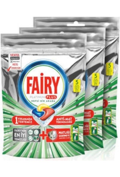 Fairy Platinum Plus Tablet 15'li 78 gr