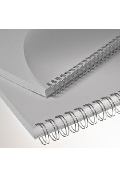 Office Force 5/8 Gümüş 2:1 Inç A4 23 Loop Kutu Tel Spiral 50'li