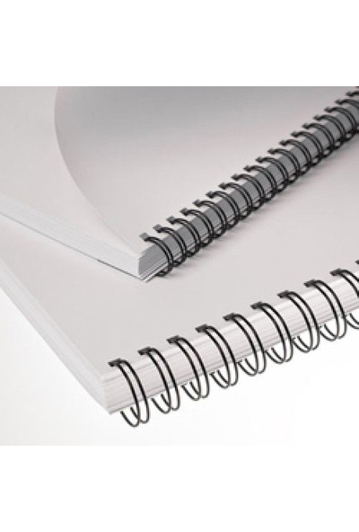 Office Force 3/4 Siyah 2:1 Inç A4 23 Loop Kutu Tel Spiral 50'li