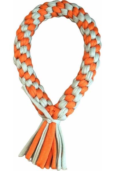 Pasha Pet Köpekler Için Halka Diş Ipi Turuncu-Yeşil 35 cm Pasha Pet Köpekler Için Halka Diş Ipi Turuncu-Yeşil 35 cm