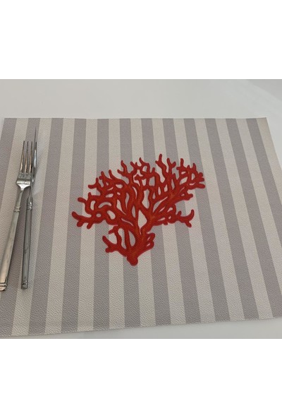 Brillant 6'lı Mercan Amerikan Servis Takımı-16