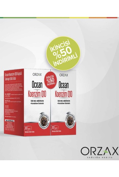 Orzax Ocean Koenzim Q10 30 Kapsül Alana Orzax Ocean Koenzim Q10 30 Kapsül Alana