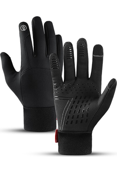 Fairy Kış İçin Su Geçirmez Bisiklet Eldiveni - Siyah (Yurt Dışından)