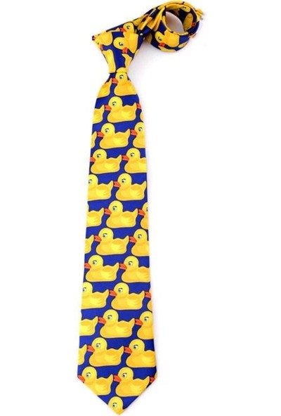 Charge Sarı Ördek Baskılı Kravat
