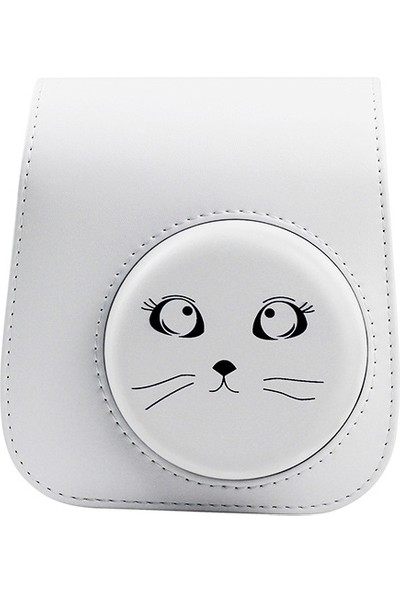 ZSZH Fujıfılm Instax Mini 13 Için Kayışlı Pu Deri Çanta - Gri (Yurt Dışından) ( Yurt Dışından )