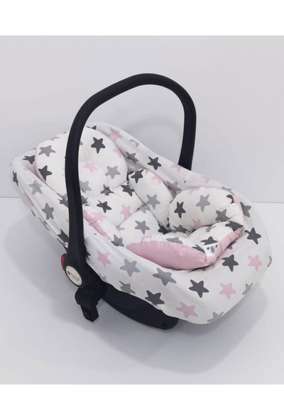 Mordesign Ortopedik Puset Minderi ve Çarşaf 2' li Set, Büyük Yıldız Pembe Mordesign Ortopedik Puset Minderi ve Çarşaf 2' li Set, Büyük Yıldız Pembe