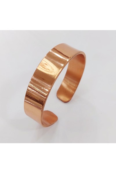Abargb Saf Parlak Bakır Bileklik El Yapımı