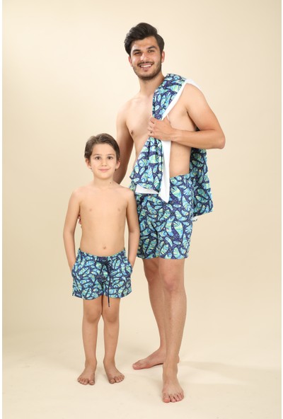 The Fons TF001 Tüy Desenli Erkek Mayo Şort