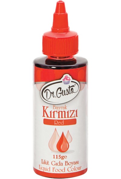 Dr. Gusto Sıvı Gıda Boyası Kırmızı 115 gr