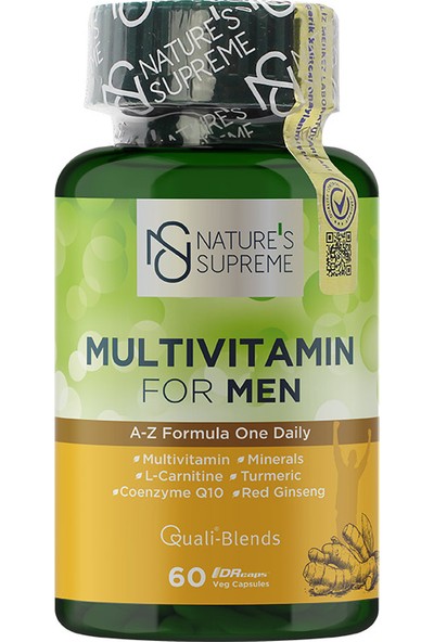 Nature's Supreme Multivitamin For Men 60 Kapsül Nature's Supreme Multivitamin For Men 60 Kapsül
