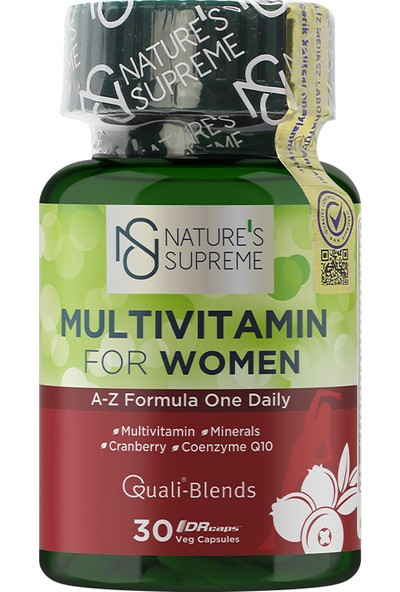 Nature's Supreme Multivitamin for Women 30 Kapsül Nature's Supreme Multivitamin for Women 30 Kapsül