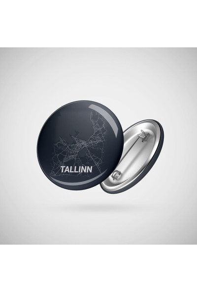 Fizello Tallinn Estonia City Map Rozet