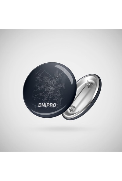 Fizello Dnipro Ukraine Дніпро City Map Rozet