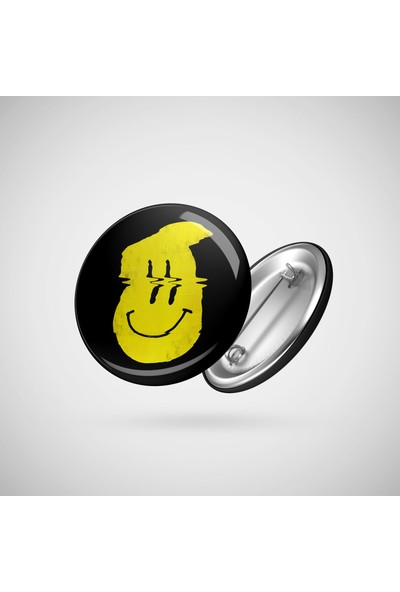 Fizello Glitch Smiley Rozet