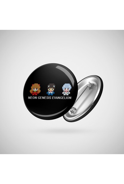 8 Bit Neon Genesis Evangelion Rozet