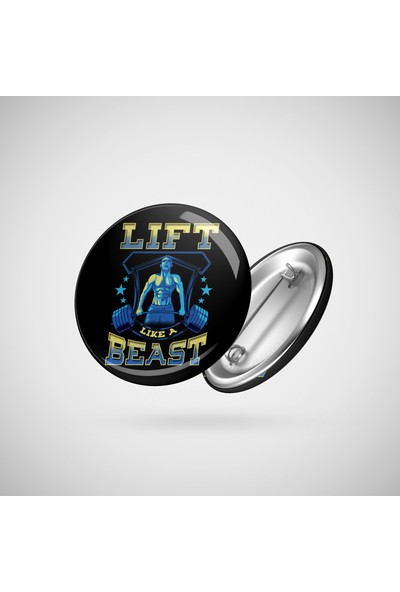 Fizello Lift Like A Beast Weightlifting Powerlifting Gym Rozet Fizello Lift Like A Beast Weightlifting Powerlifting Gym Rozet