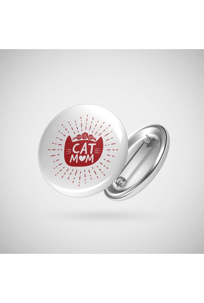 Fizello Cat Mom Rozet