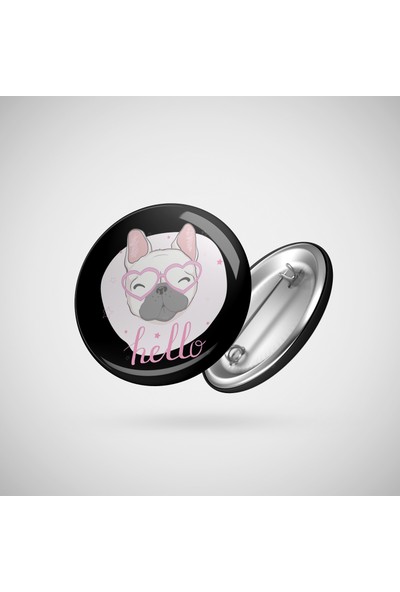 Fizello Cute French Bulldog Rozet