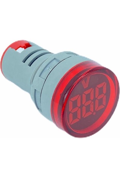 Elektronikport 22 mm Dijital Voltmetre 20-500V Ac Kırmızı Elektronikport 22 mm Dijital Voltmetre 20-500V Ac Kırmızı
