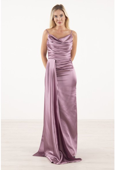 Belamore Lavanta Saten Kumaş Abiye & Mezuniye Elbise Modeli 1301658.333 Belamore Lavanta Saten Kumaş Abiye & Mezuniye Elbise Modeli 1301658.333