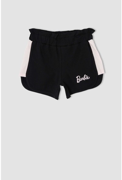 DeFacto Kız Çocuk Barbie Lisanslı Baskılı Esnek Belli Şort U9127A621HS DeFacto Kız Çocuk Barbie Lisanslı Baskılı Esnek Belli Şort U9127A621HS