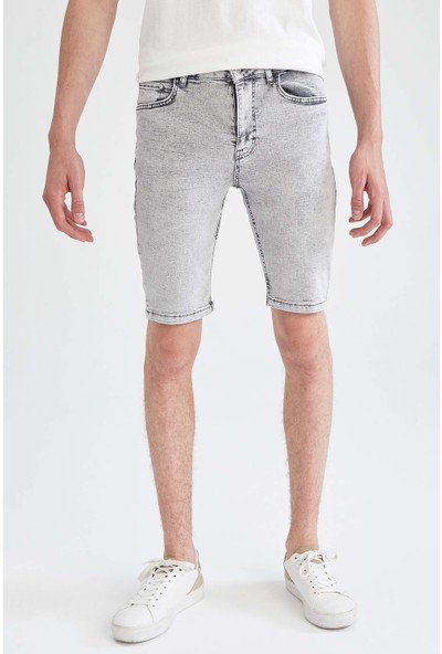DeFacto Skinny Fit Jean Bermuda Şort V8106AZ21HS