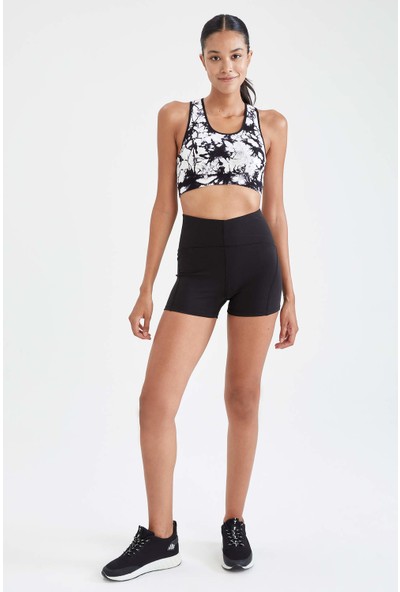 DeFacto Basic Yüksek Bel Biker Kısa Şort V8978AZ21HS