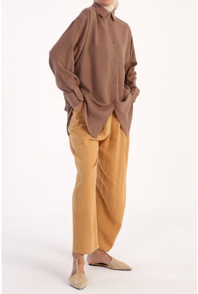 ALLDAY Salaş Keten Gömlek Tunik