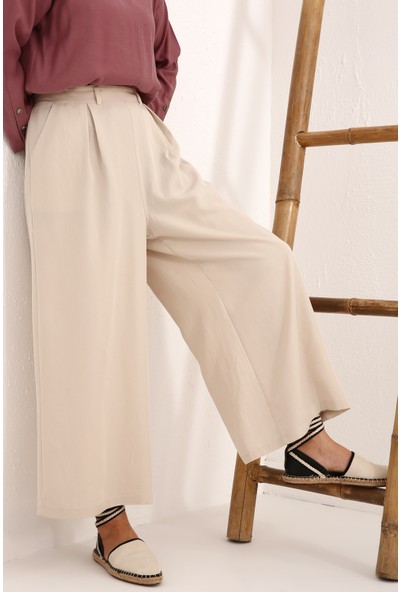 ALLDAY Pileli Cepli Bol Paça Pantolon