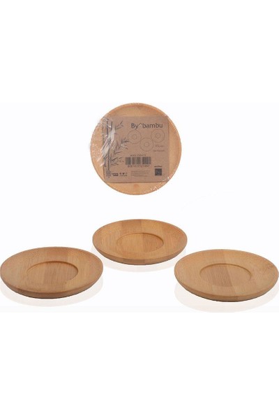 Paçi Bambu Yuvarlak 6'lı Çay Tabağı 10 cm