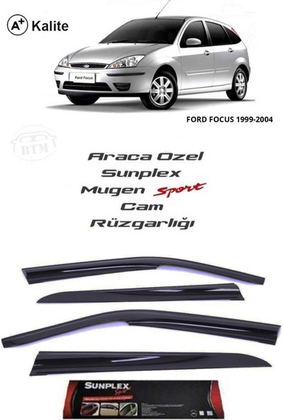 Sunplex Ford Focus 1 Sunplex Marka Cam Rüzgarlığı Mugen 4'lü Sunplex Ford Focus 1 Sunplex Marka Cam Rüzgarlığı Mugen 4'lü