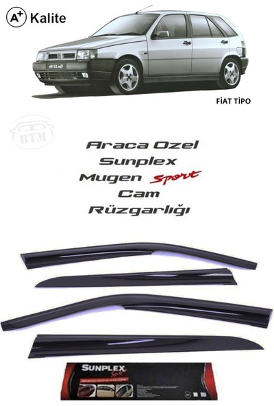 Sunplex Fiat Tipo Sunpex Marka Cam Rüzgarlığı Mugen 4'lü